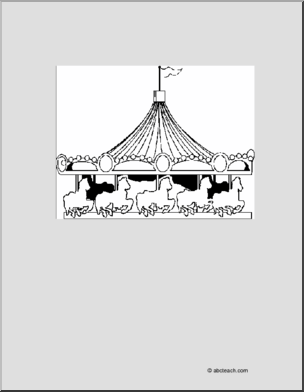 Coloring Page: Carousel – Abcteach