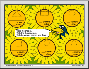 Geometry – Fall Theme (grade 2) Math Mats – Abcteach
