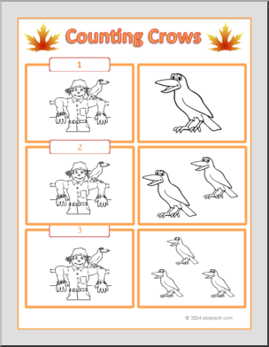 Flashcards: Scarecrows – Counting Crows – Abcteach