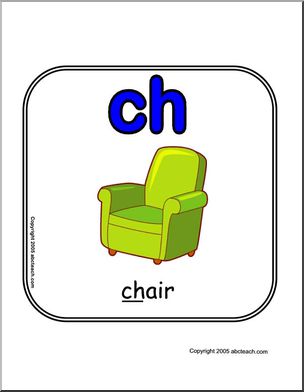 Digraph CH Sign – Abcteach
