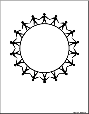 Shapebook: Circle of Children (Blank) – Abcteach