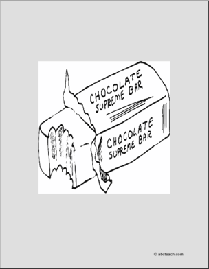 Chocolate Bar’ Coloring Page – Abcteach