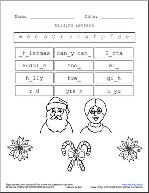 Alphabet Letter Patterns: Christmas -religious (color) – Abcteach