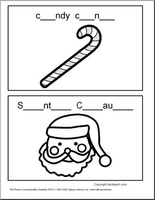 Christmas & Spelling Coloring Pages – Abcteach