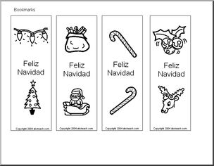 Bookmarks: Feliz Navidad! – Abcteach