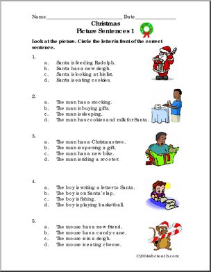 Classroom Newsletter: Christmas theme (color) – Abcteach