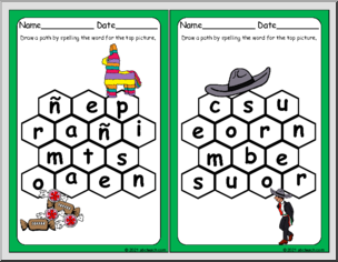 Cinco de Mayo Spelling Paths – Abcteach