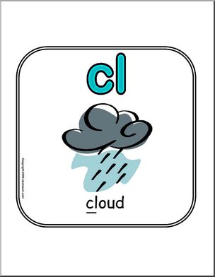 Consonant Blend CL Sign – Abcteach