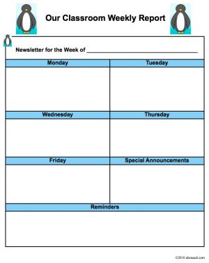 Newsletter Template: kids graphic (color) – Abcteach