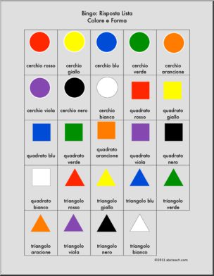 Italian: PowerPoint Interactive–Colori – Abcteach