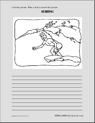Coloring Page: Sport – Beach Volleyball – Abcteach