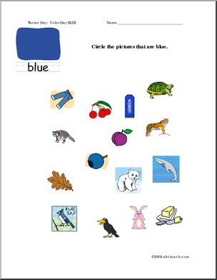 Blue – Abcteach