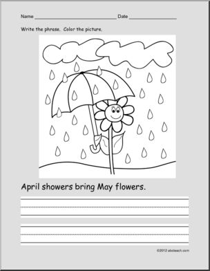 Coloring Page: Write and Color “Bells” (ESL) – Abcteach