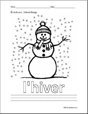 French: Colorie–Bonne fÃ te, maman – Abcteach