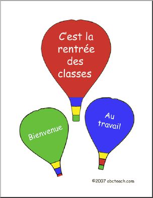 French: Poster–C’est la rentrÃˆe – Abcteach