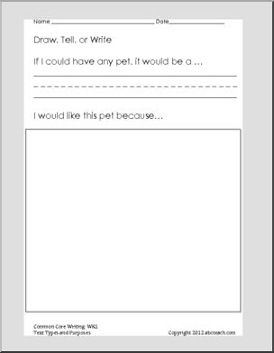 Writing Standards Poster Set – Kindergarten Text Types and Purposes ...