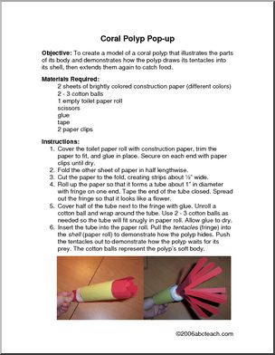 Learning Center: Coral Reef – Art – Animals (elem) – Abcteach