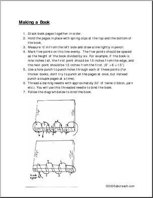 Craft: Book Binding (elementary/upper elem) – Abcteach
