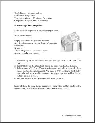 Craft: Personalized Tin (upper elem) – Abcteach