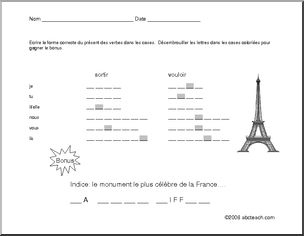 French: Crypto verb, “sortir” and “vouloir” – Abcteach
