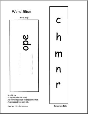 Wordslide: “ope” words – Abcteach