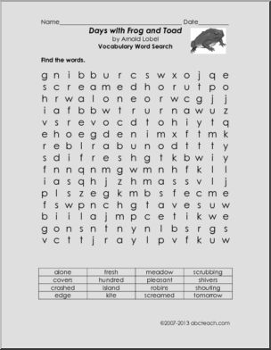Frog and Toad Books – Abcteach