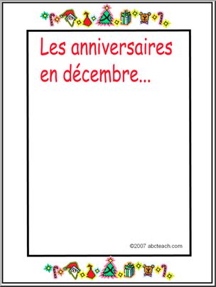 Monthly Birthday Posters – Abcteach