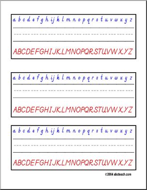 Desk Tag: Alphabet (DN-Style Font manuscript) – Abcteach
