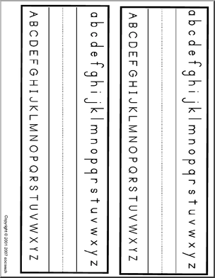 Handwriting Practice: Desk Supplies – Manuscript (ZB-Style Font) – Abcteach