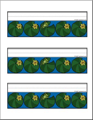 Desk Tag: Frog Theme (lily pad) – Abcteach