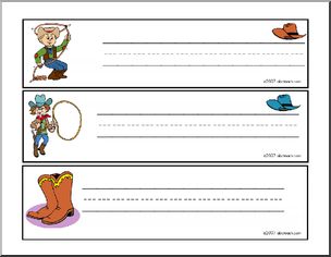 Desk Tag: Western Theme – Abcteach