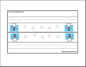Foldable Desk Tag: Snowman Theme (version 2) – Abcteach