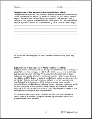 Spanish: Mi Diario para Septiembre (secundaria) – Abcteach