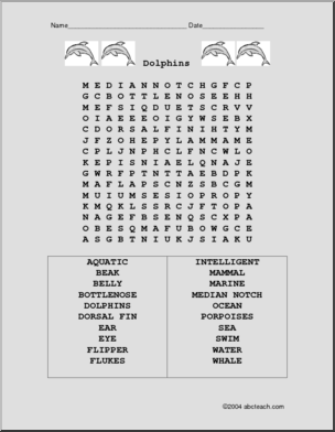 Venn Diagram: Dolphin and Whale – Abcteach