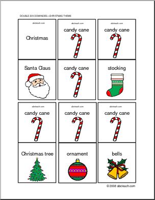 Dominoes: Christmas Theme (color) – Abcteach