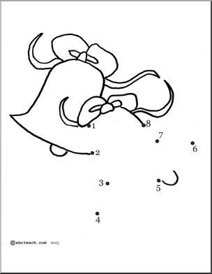 Dot to Dot: Christmas – Bells (to 8) – Abcteach