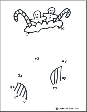 Dot to Dot: Christmas – Tree (to 20) – Abcteach