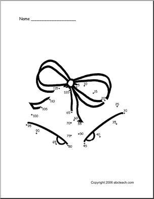 Dot to Dot: Christmas Bells (by 5s) – Abcteach