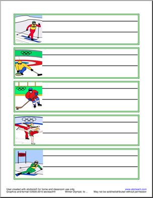 Desk Tags: Olympics: Sports – Abcteach