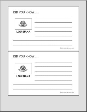 Did You Know? Louisiana – Abcteach