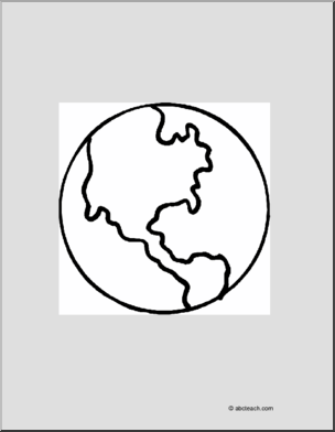 Coloring Page: Earth – Abcteach