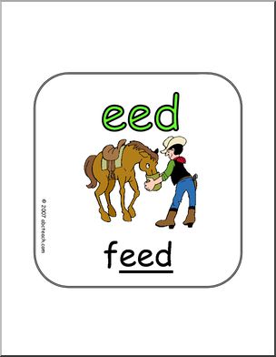 Word Family – EED Words Sign – Abcteach