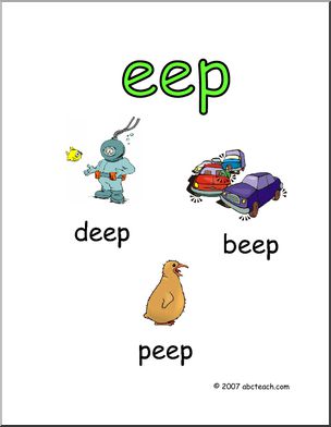 Word Family – EEP Words Poster – Abcteach