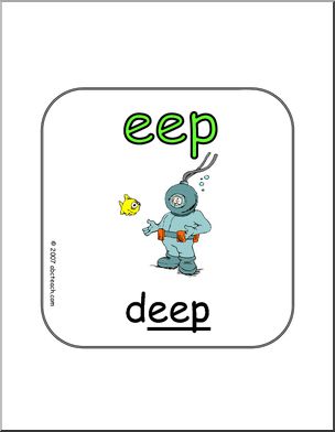 Word Family – EEP Words Sign – Abcteach