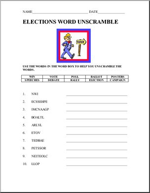 President Acrostic Form – Abcteach