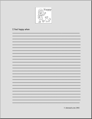 Emotions Journal (elem/upper elem) Color and Write – Abcteach