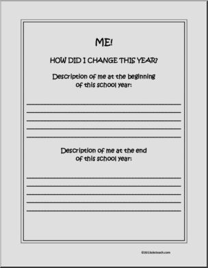 Summer Writing – End of Year Reflections (grades 3-5) – Abcteach