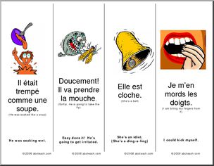 French: Bookmarks – expressions (set 1) – Abcteach