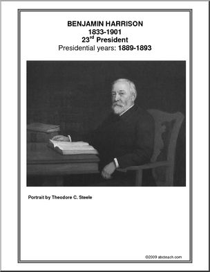 Poster: 23rd President – Benjamin Harrison – Abcteach