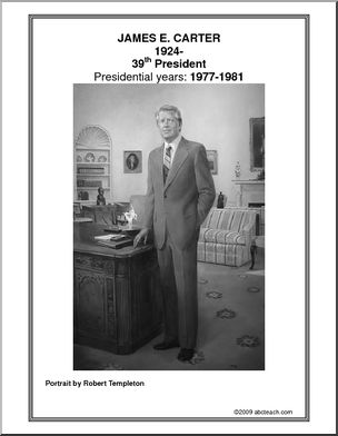 Poster: 39th President – James E. Carter – Abcteach